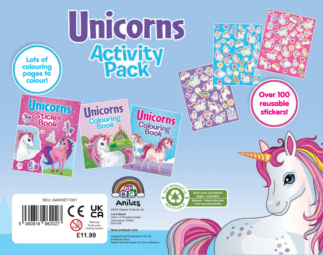 Unicorns Activity Pack | Anilas UK