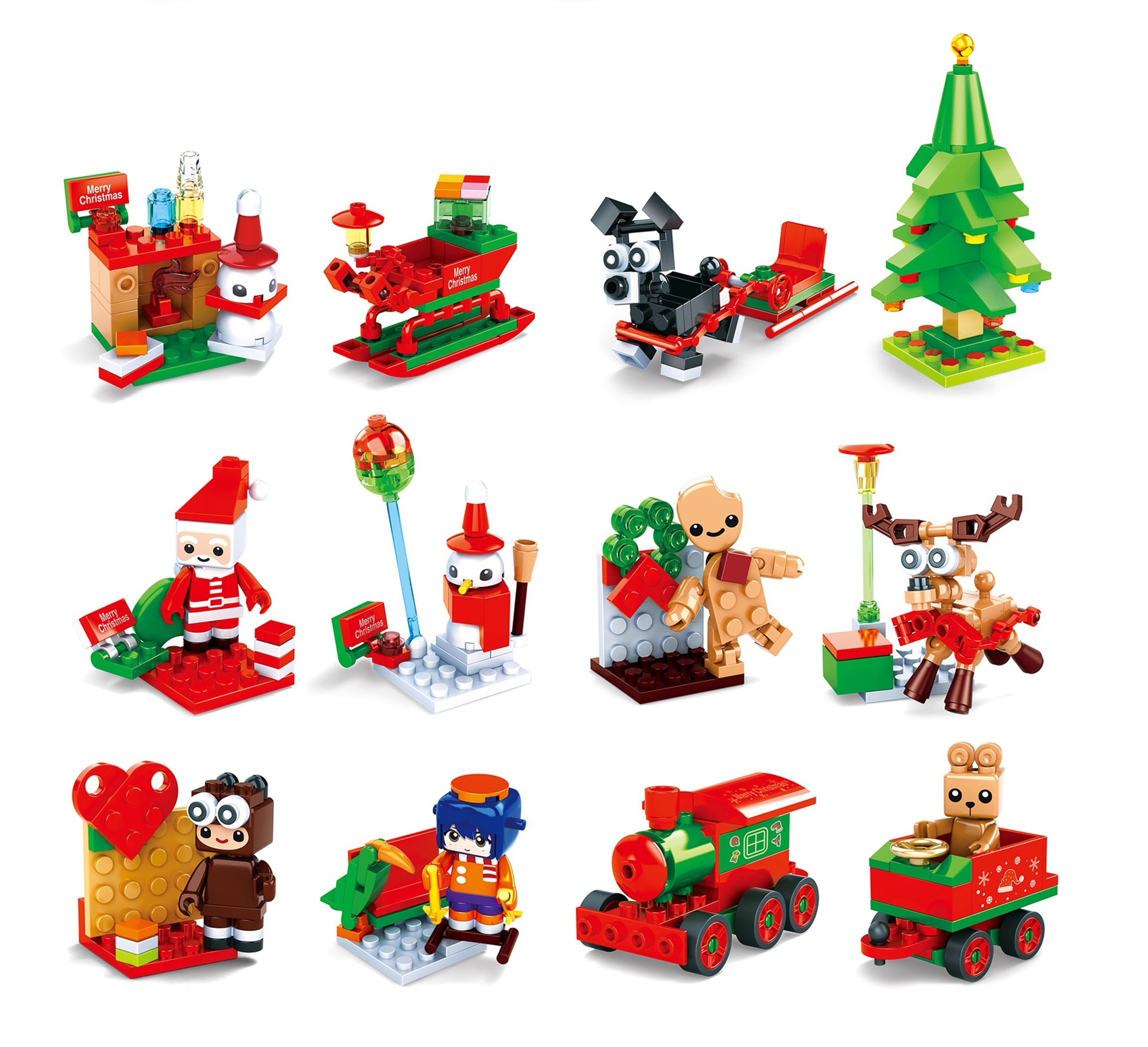Christmas Building Block Brick Figure Kit – Anilas UK