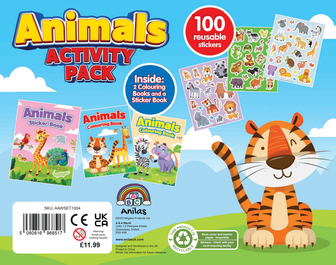 Animals Activity Pack – Kids’ Craft Set | Anilas UK