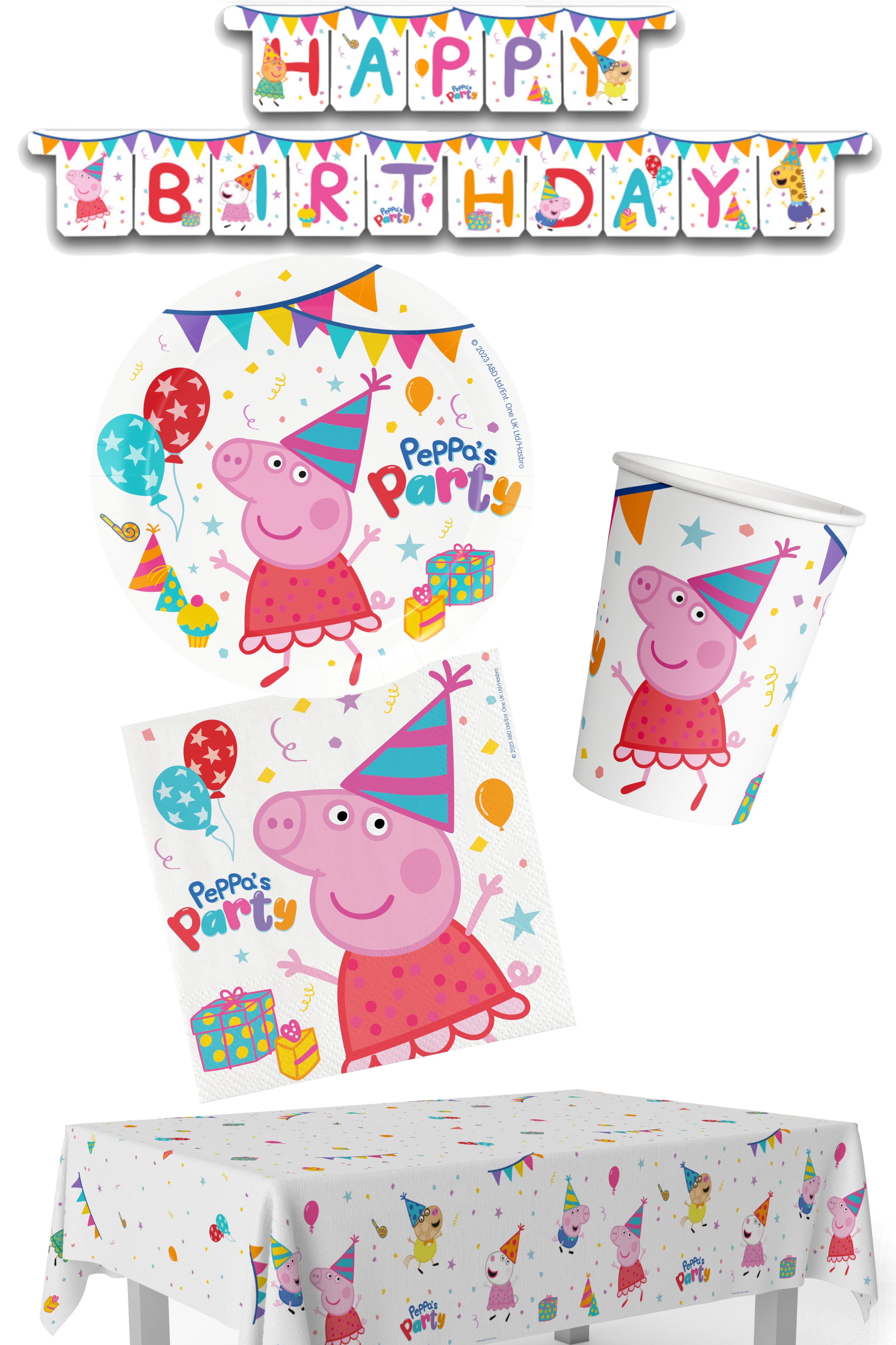 Peppa Pig Partyware, Tableware, Balloons, Decorations & More – Anilas UK