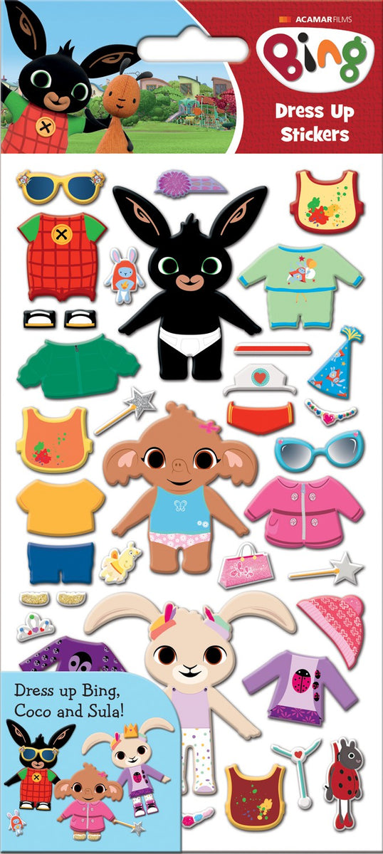 Bing Dress Up Stickers | Anilas UK