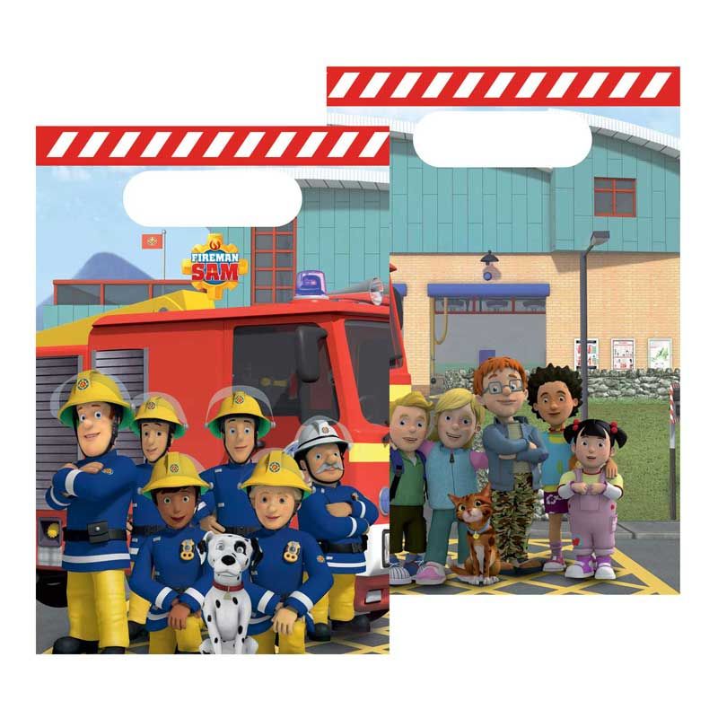 Fireman Sam Paper Party Bags (Pack of 8) | Anilas UK