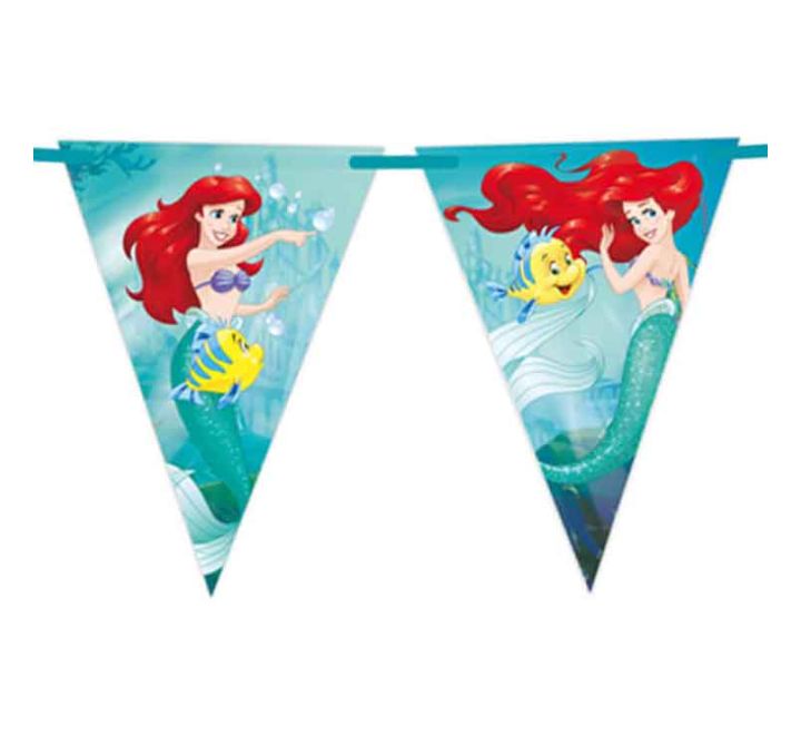 The Little Mermaid - Curious Ariel Bunting Birthday Party Banner ...