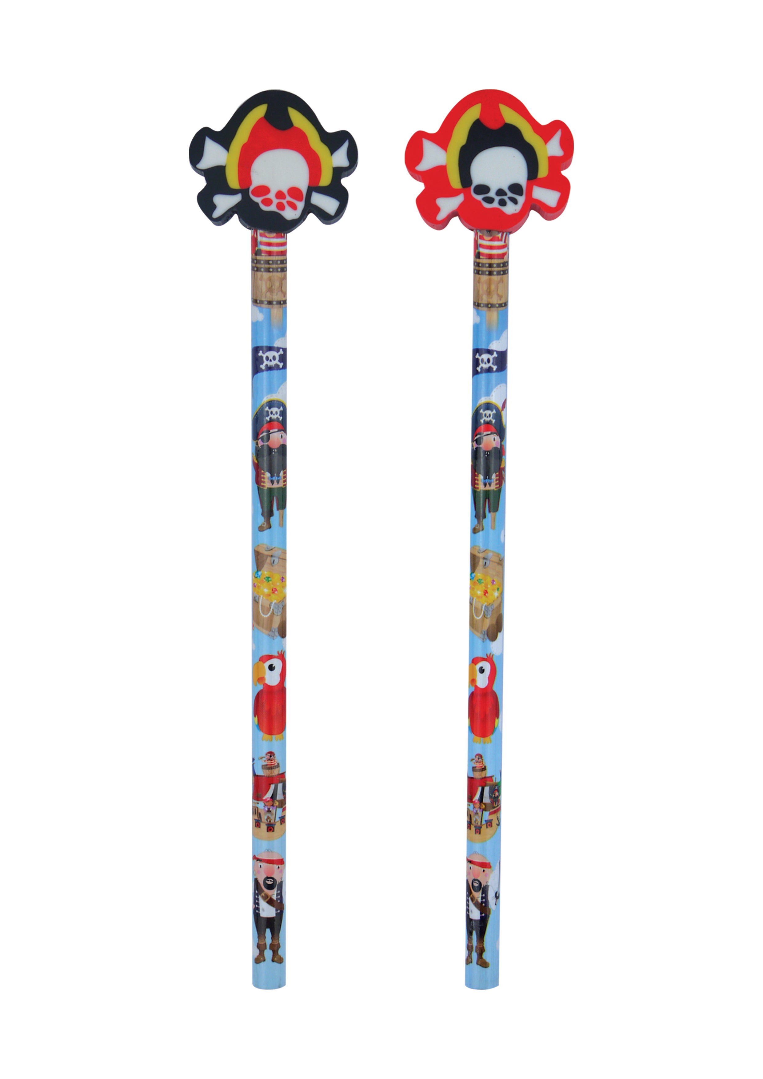Pirate Pencils with Eraser Pencil Topper – Anilas UK