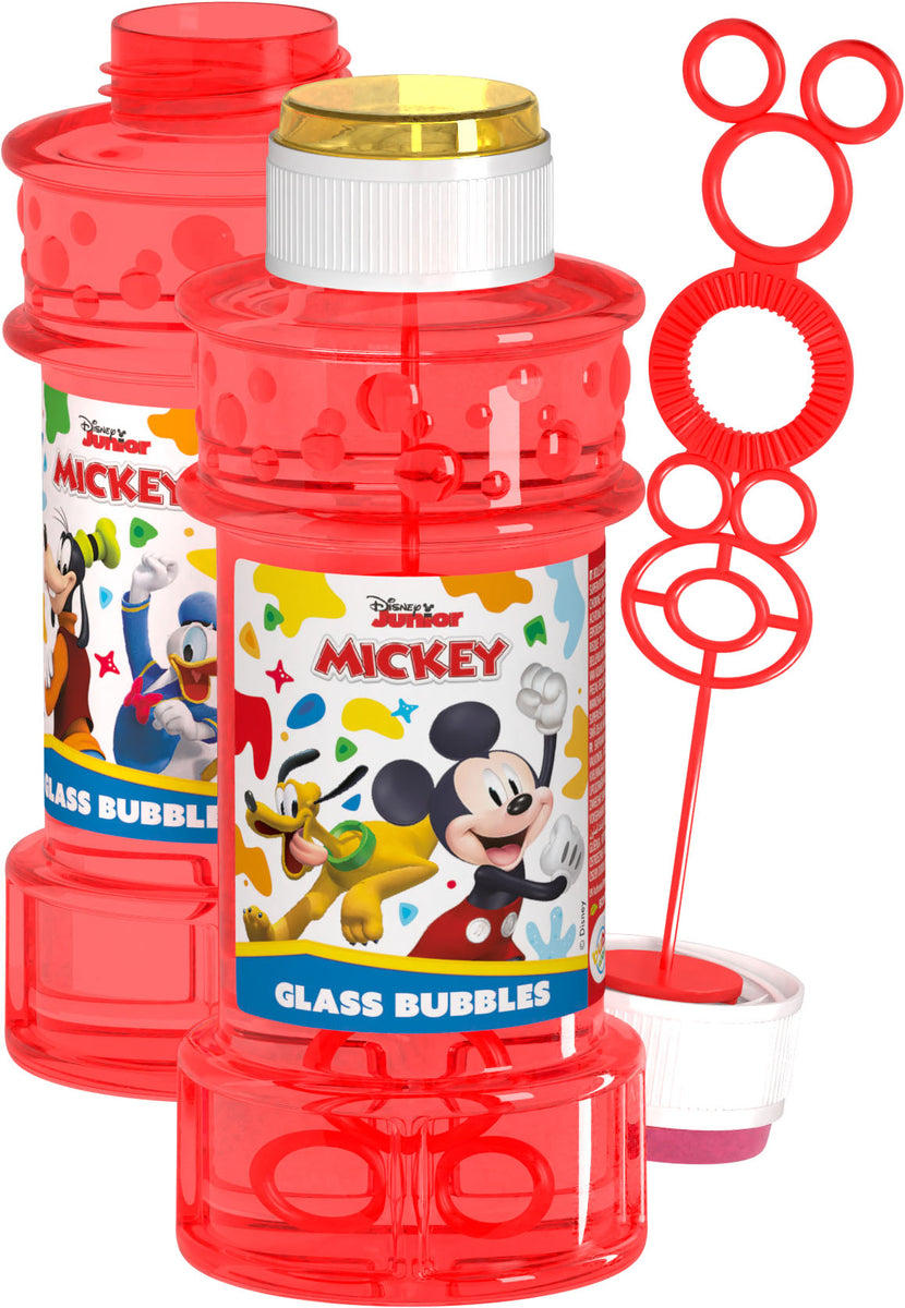 Glass Mickey Mouse Bubble Tub with Wand 300 ml | Anilas UK