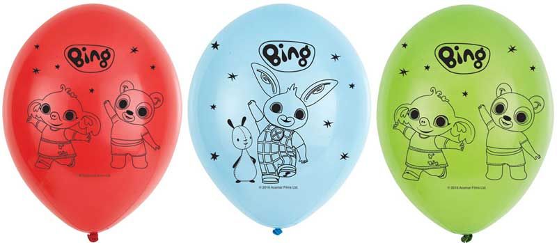 Bing Balloons (Pack of 6) | Anilas UK