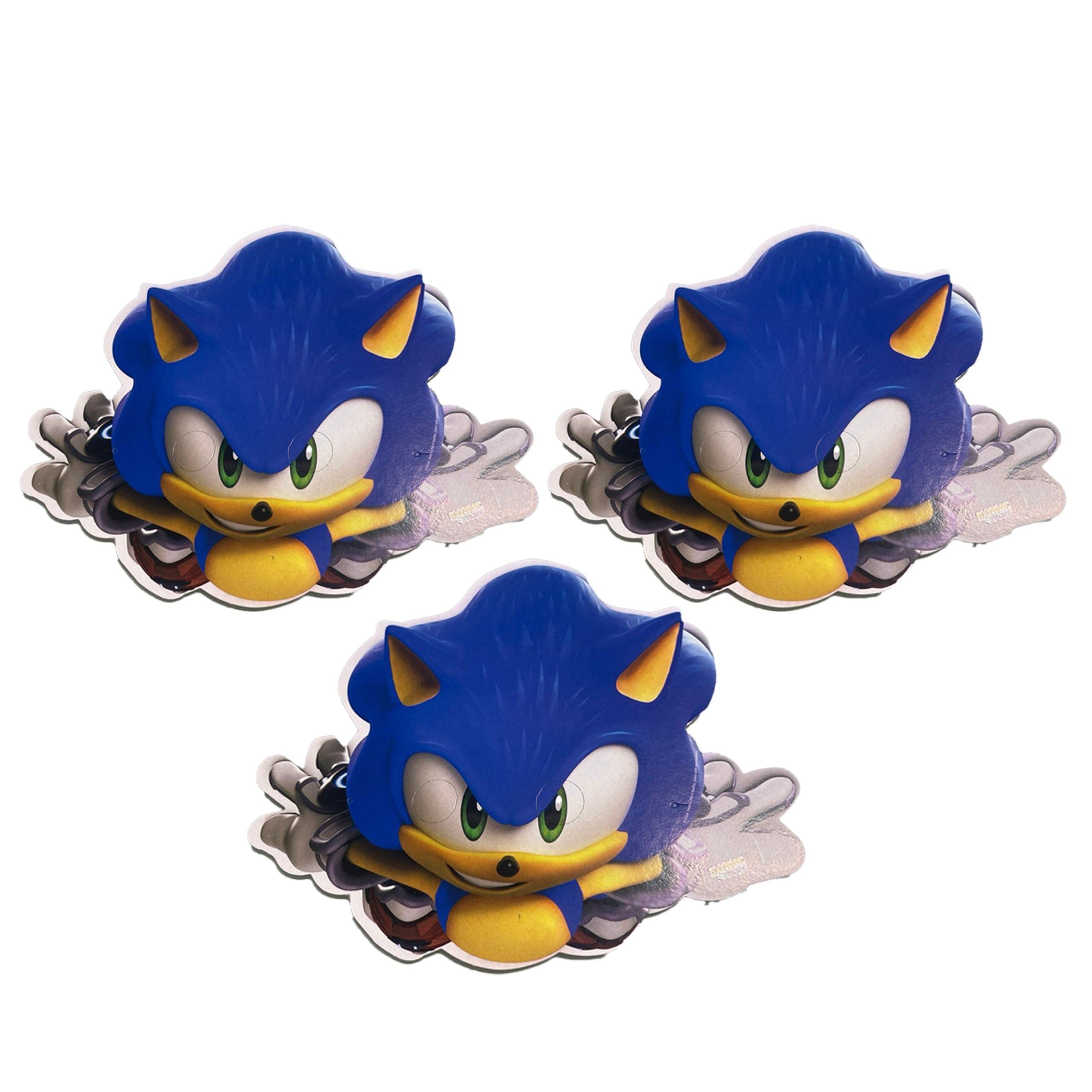Sonic Party Masks – Pack of 6 for Kids | £4.99 – Anilas UK