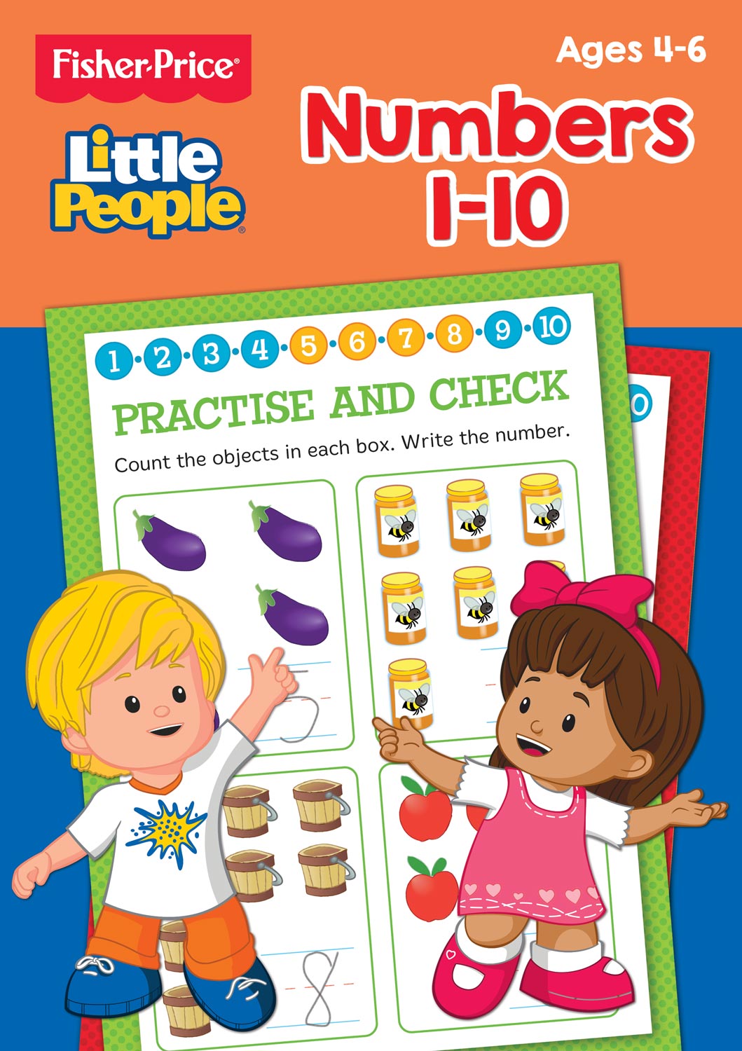 Fisher Price Little People Numbers 1-10 Activity Book – Anilas UK