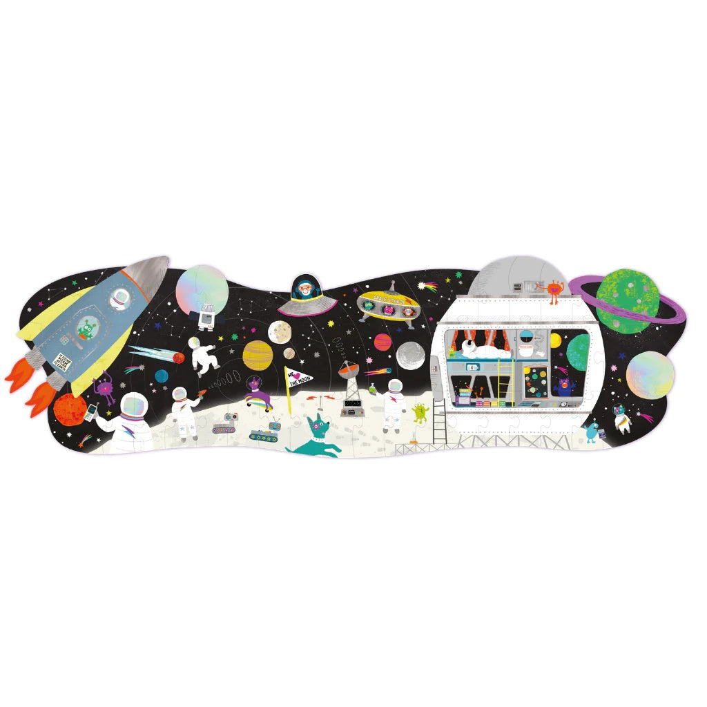 Floss & Rock Space 60 Piece Giant Floor Puzzle with Pop Out Figures ...