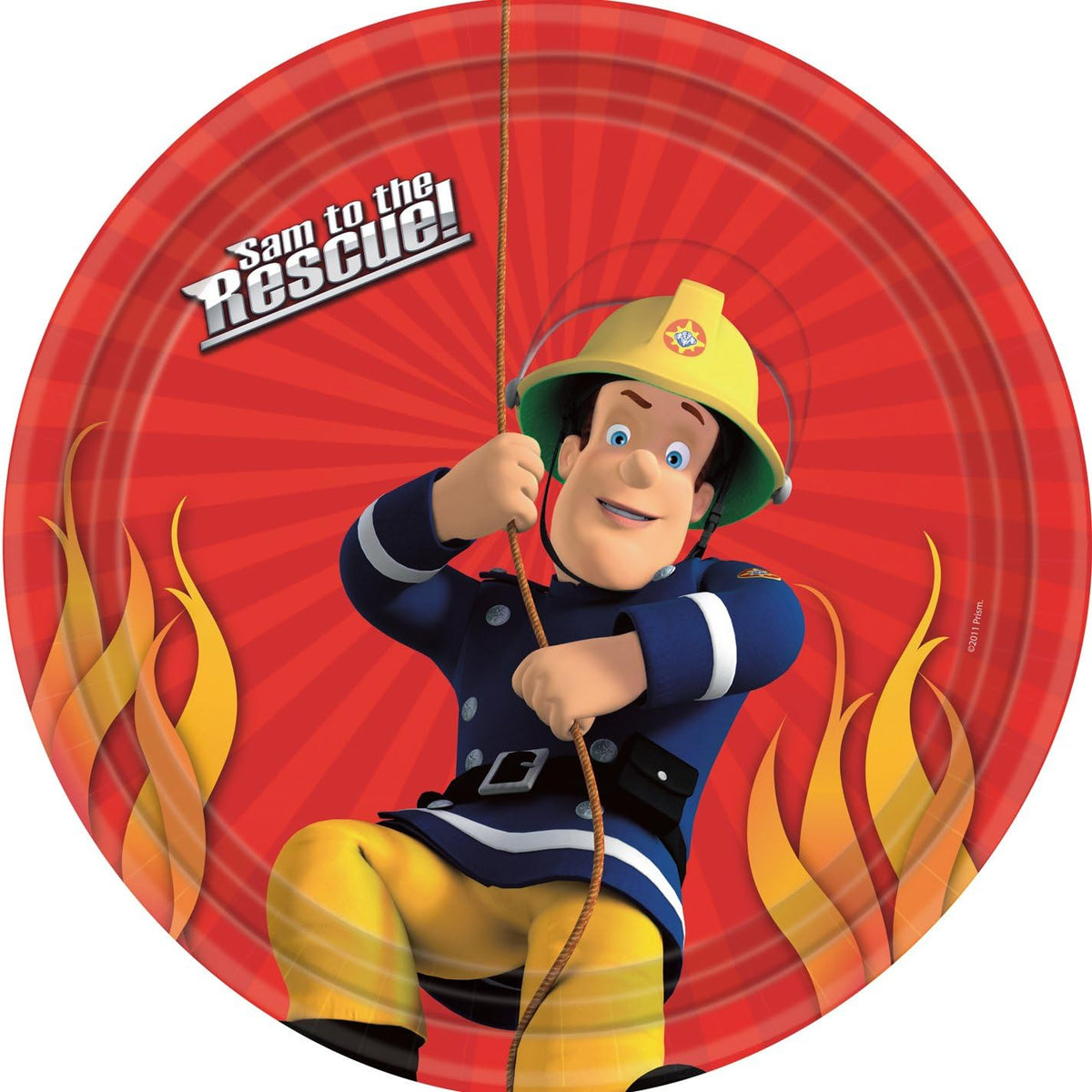 Fireman Sam - Sam to the Rescue Paper Plates (Pack of 8) | Anilas UK