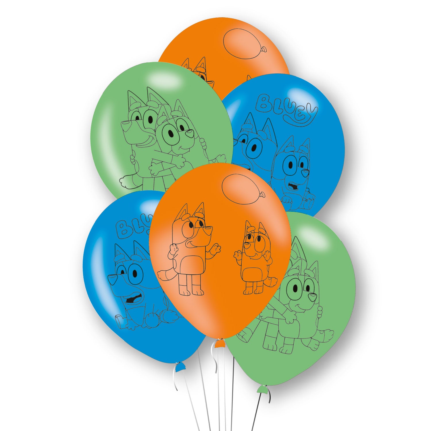 Bluey Balloons (Pack of 6) – Anilas UK