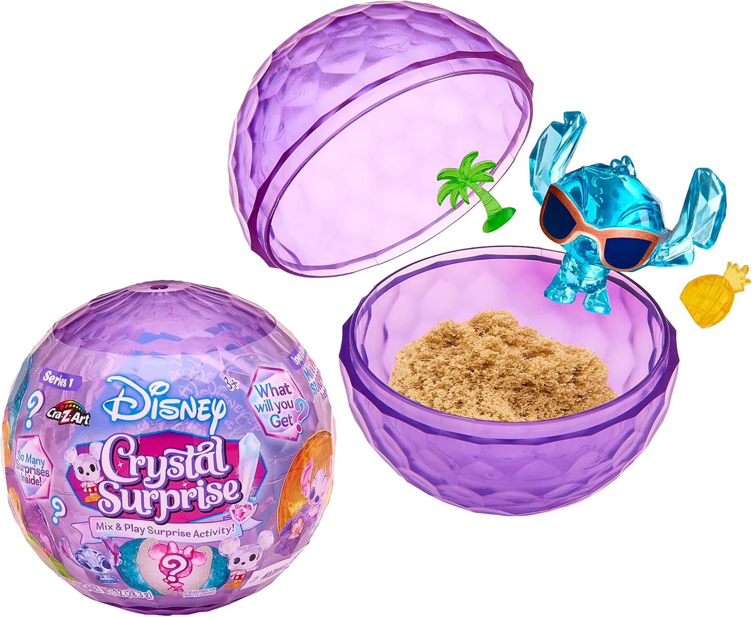 Disney Crystal Surprise Colour Changing Mini Figure With Sand or Slime ...