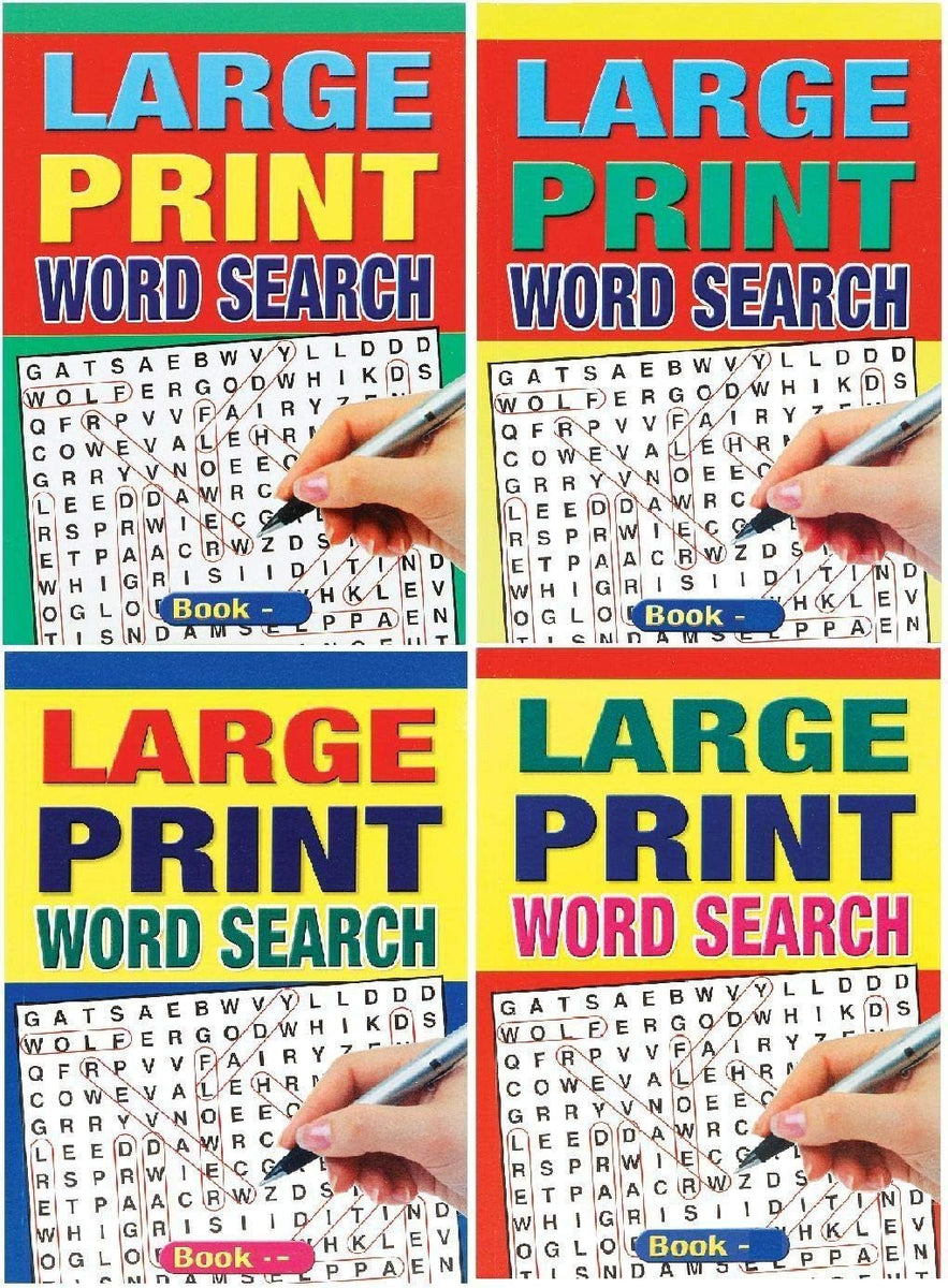 Large Print Word Search A5 Puzzle Book | Anilas UK