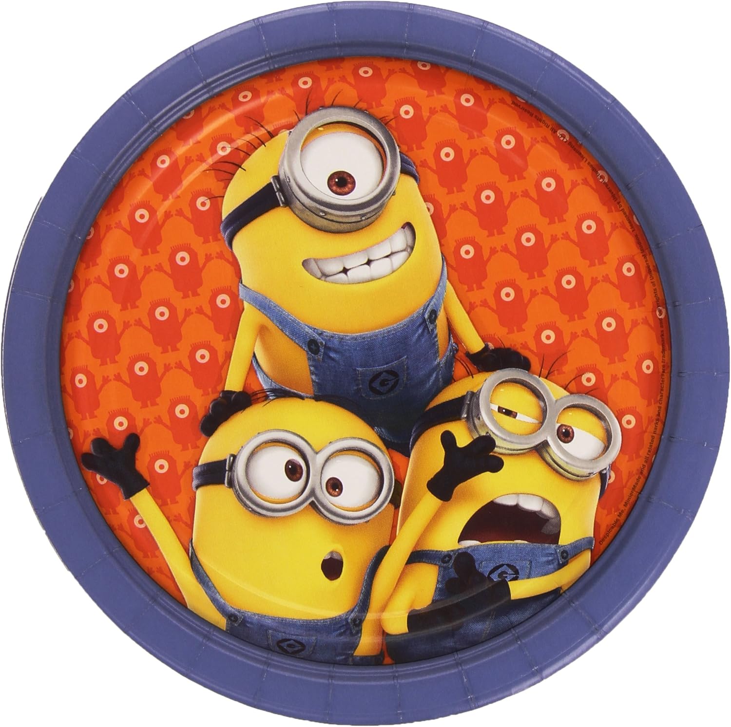 Minions Despicable Me Paper Plates (Pack of 8) – Anilas UK