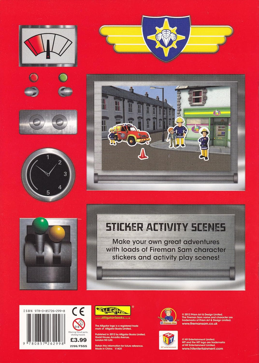 Fireman Sam Reusable Sticker Activity Scenes Playset | Anilas UK