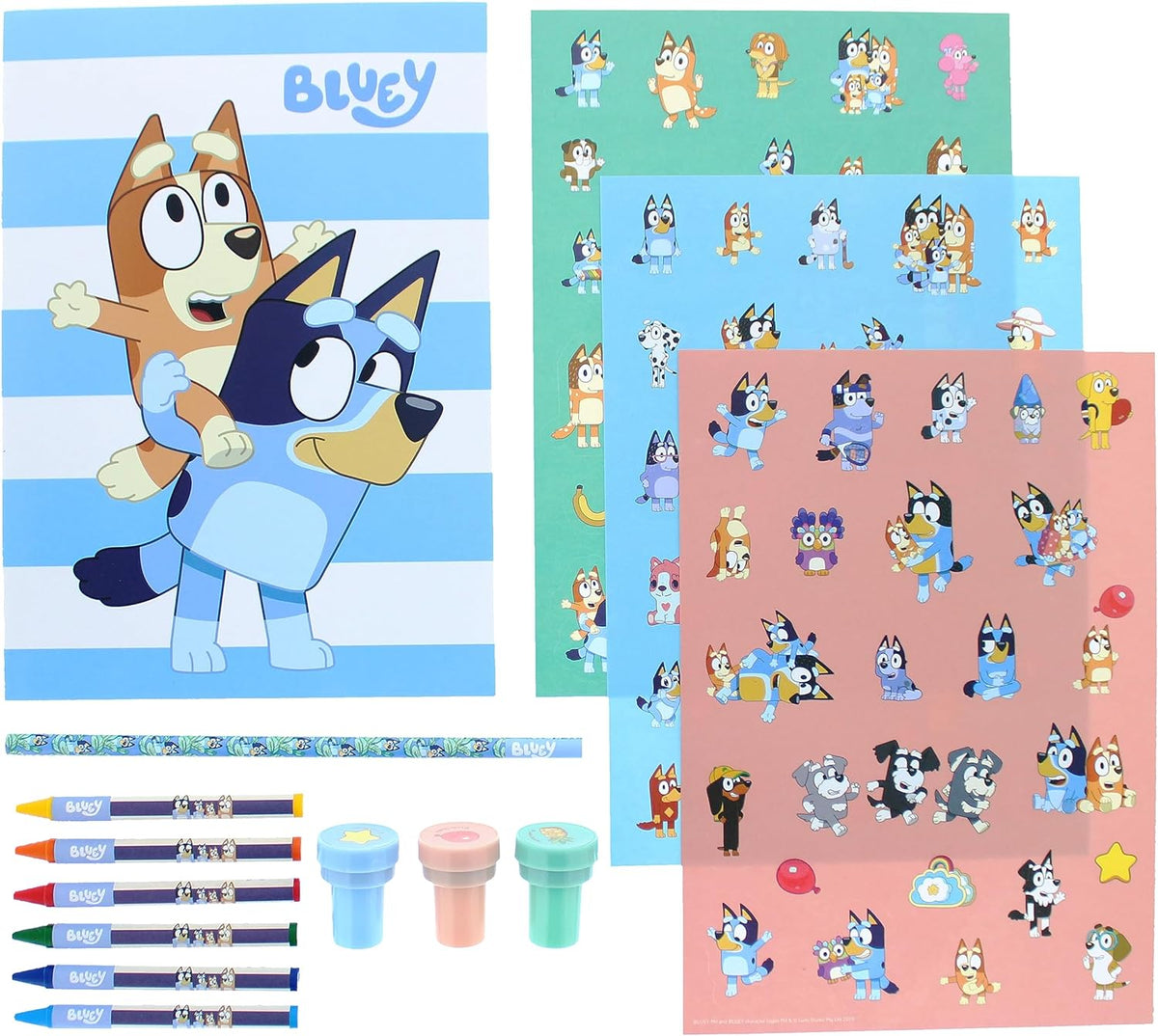 Bluey Stick and Stamp Activity Set | Anilas UK