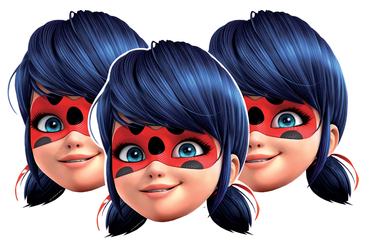 Miraculous Ladybug Party Masks (Pack of 6) | Anilas UK