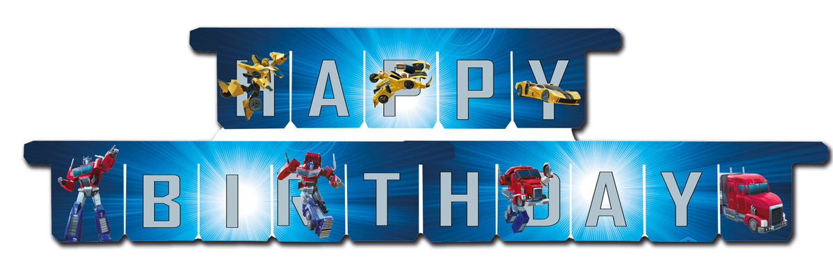 Transformers Party "Happy Birthday" Banner | Anilas UK