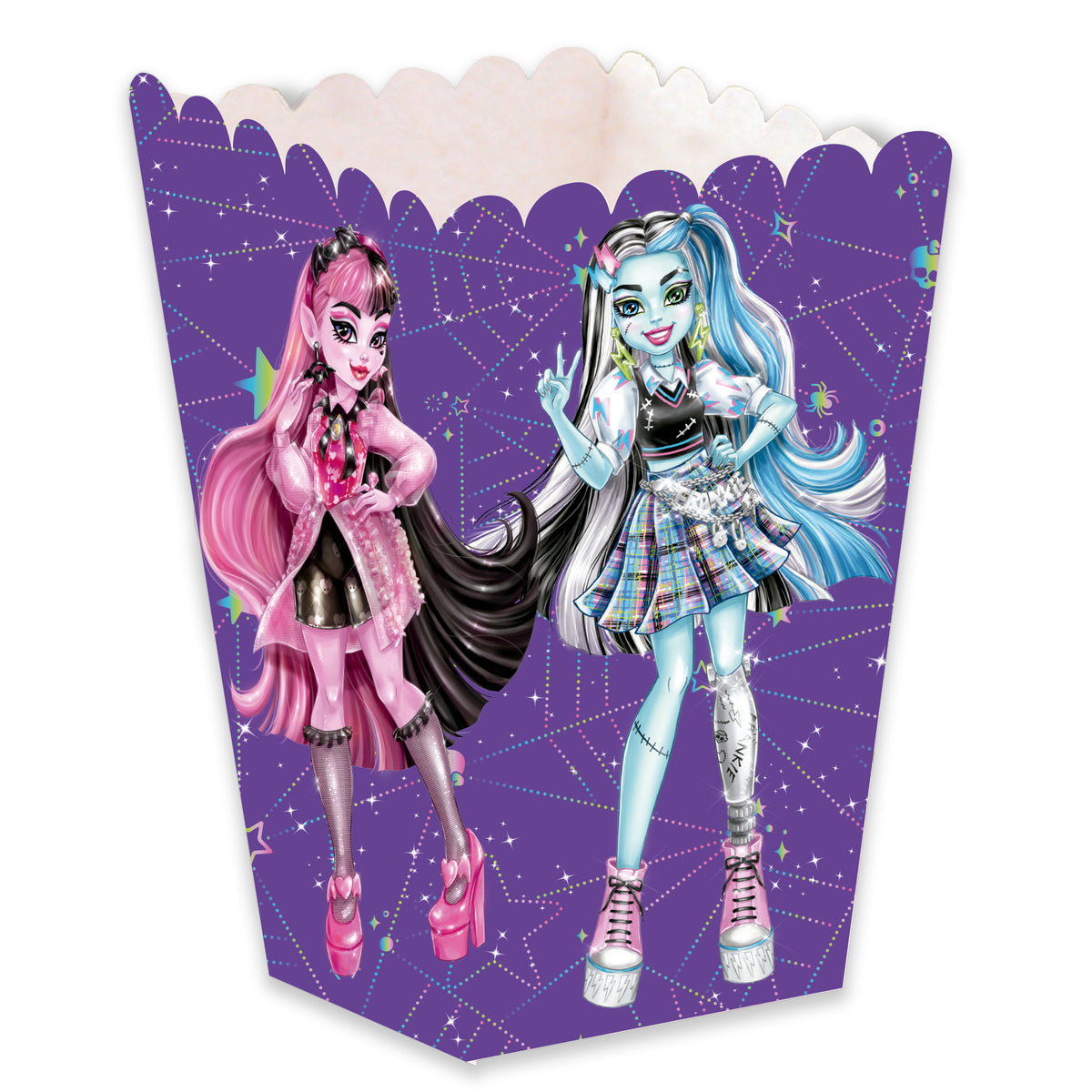 Monster High Party Popcorn Boxes (Pack of 12) | Anilas UK