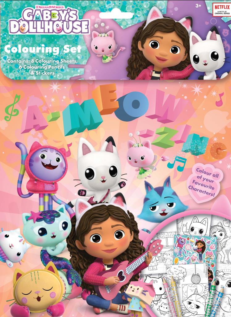 Gabby's Dollhouse Colouring Set | Anilas UK