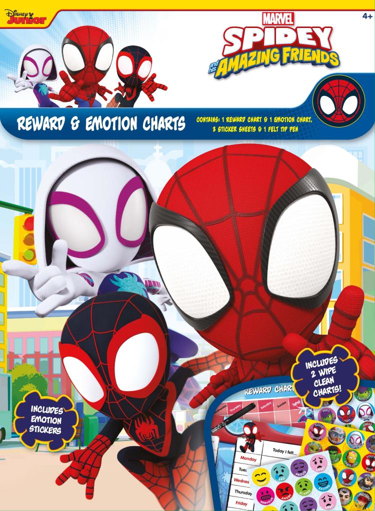Spidey & Friends Reward & Emotions Charts | Anilas UK