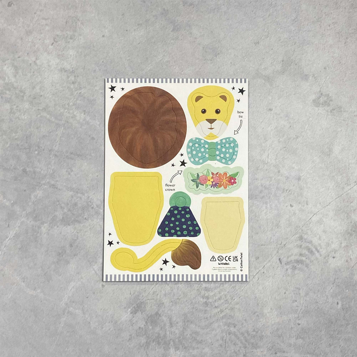 Make Your Own Lion Peg Doll Kit | Anilas UK