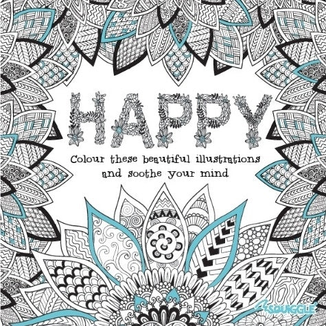 Happy Colouring Book Adult Colouring Book – Anilas UK