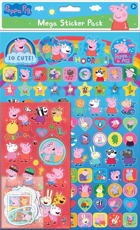 Peppa Pig Mega Sticker Pack 1 | Anilas UK
