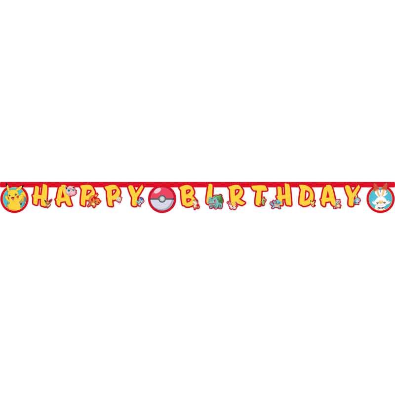 Pokemon "Happy Birthday" Paper Letter Banner – Anilas UK