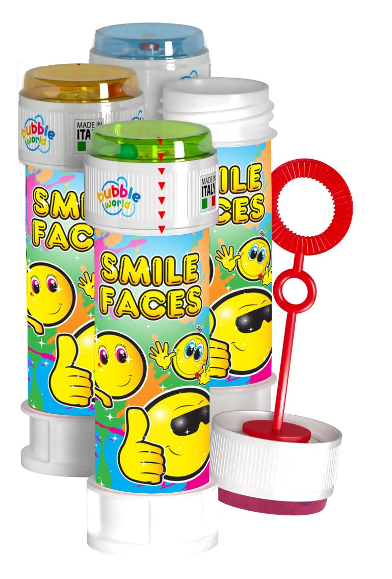 Smiley Face Bubble Tub with Wand | Anilas UK