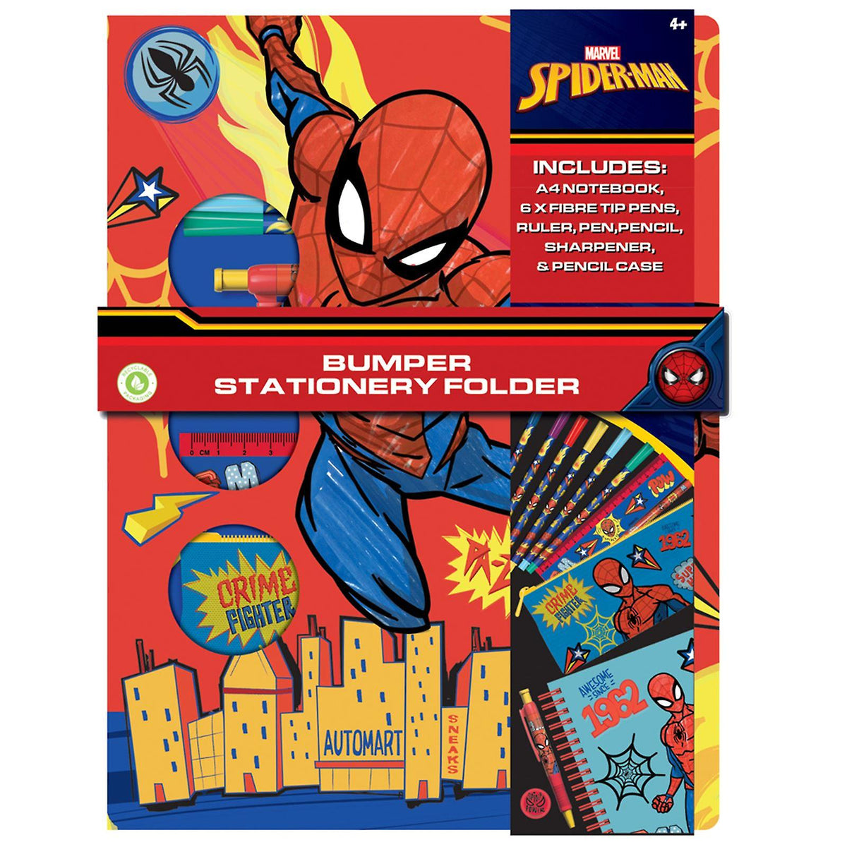 Marvel Spiderman Bumper Stationery Folder | Anilas UK