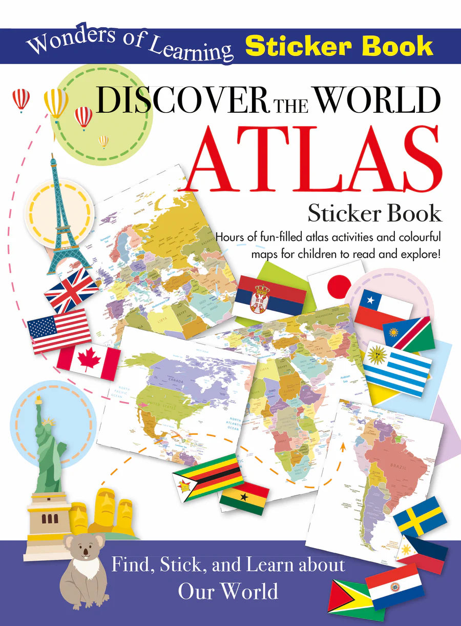 Discover The World Atlas Sticker Book - Find, Stick and Learn – Anilas UK