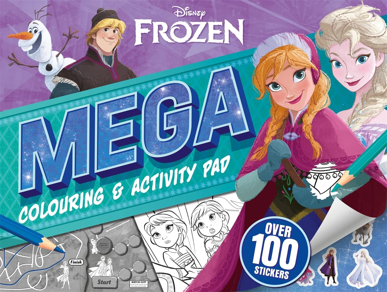 Frozen Mega Colouring Pad - Fun for 4-6 – Anilas UK