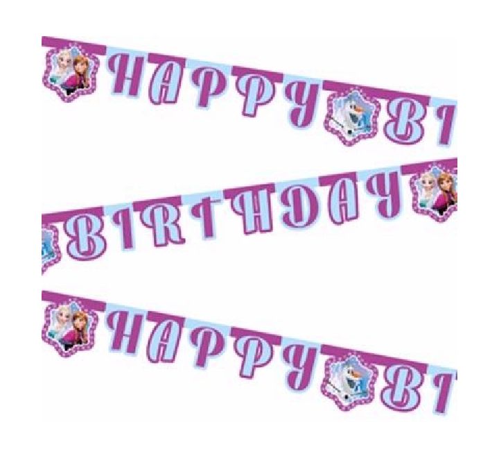Frozen Happy Birthday Banner Anilas Uk