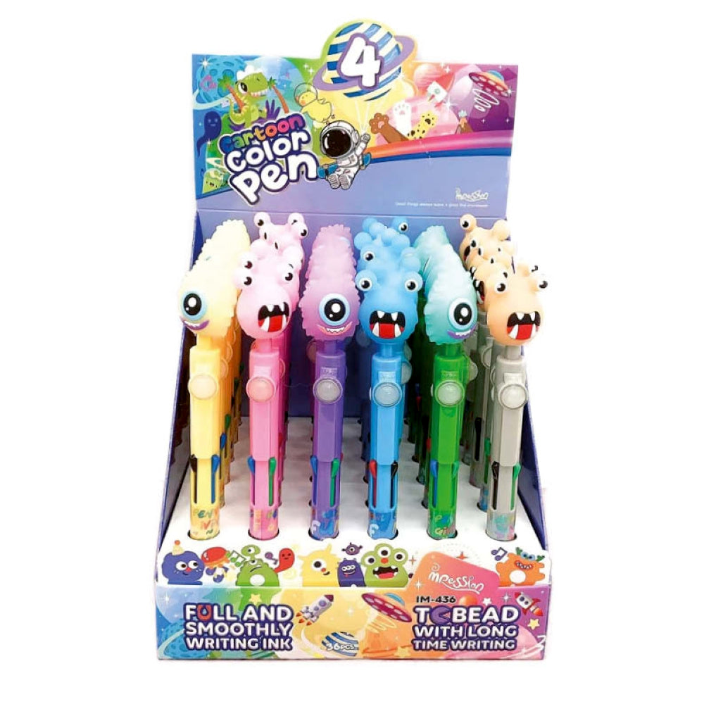 Monster Fidget 4-Colour Roller Ball Pen | Anilas UK