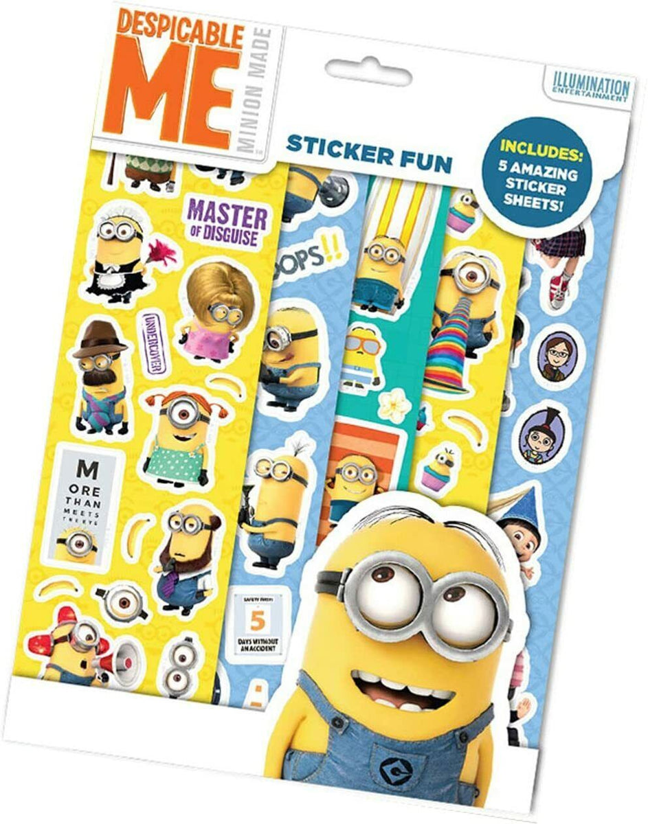Minions - Despicable Me Minions Sticker Fun | Anilas UK
