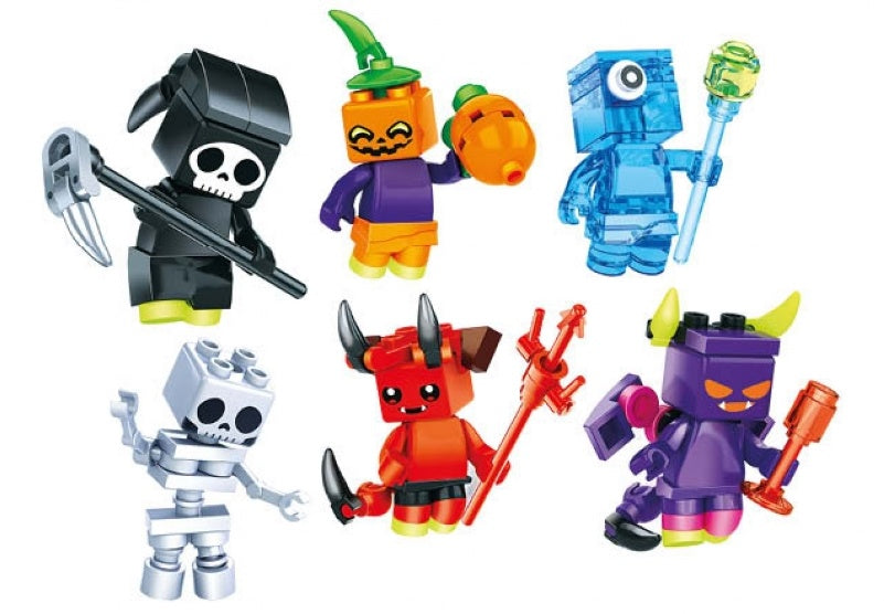Halloween Building Block Brick Figures Set of 6 – Anilas UK