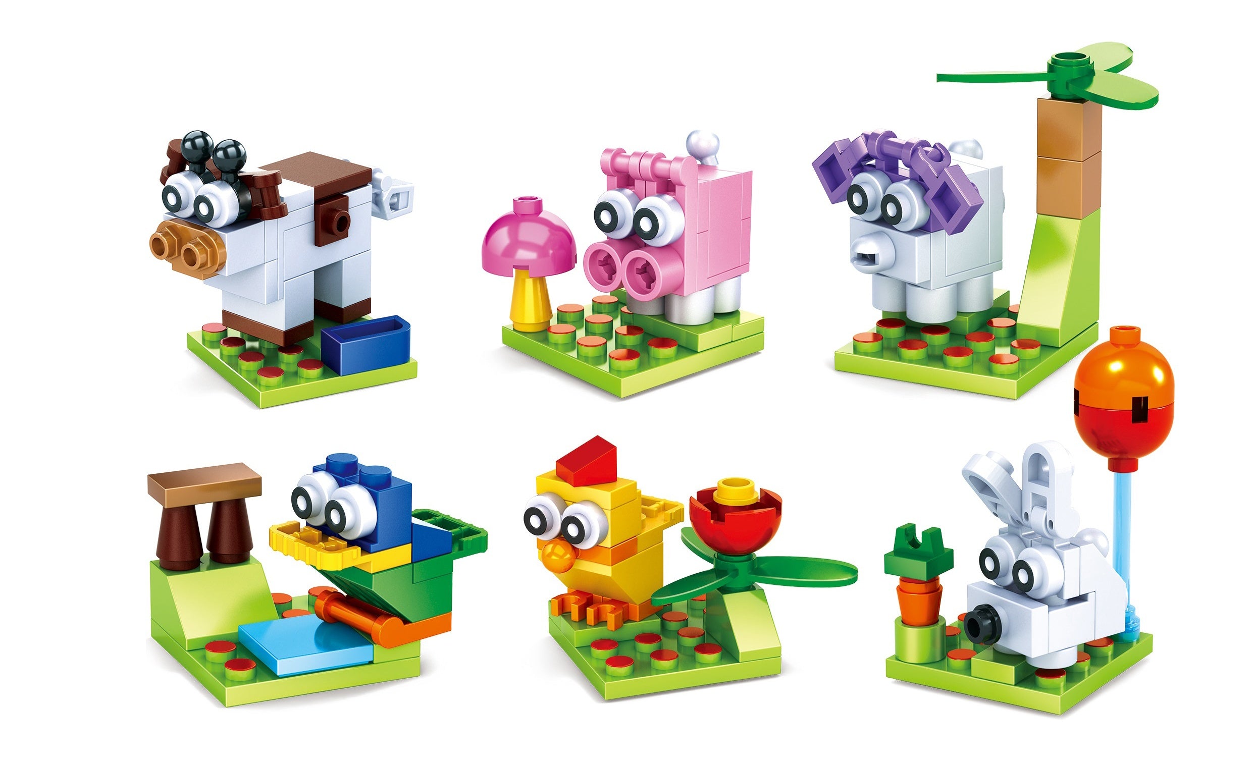 Farm Animal Building Block Brick Kit – Anilas UK