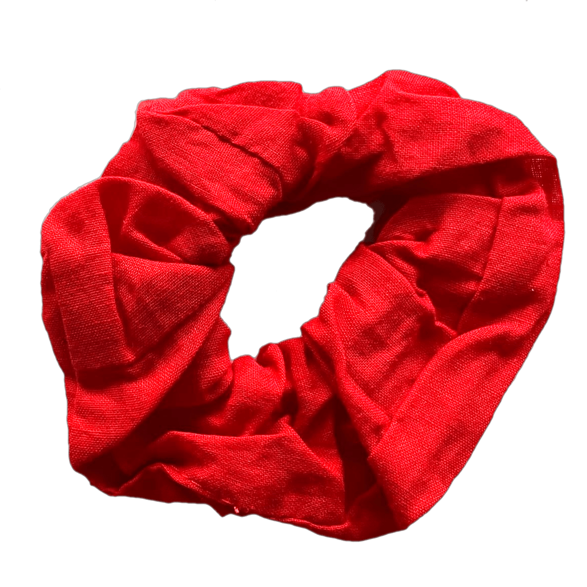 Red Cotton Scrunchie Hair Bobble – Anilas UK