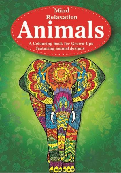 Mind Relaxation Animals Adult Colouring Book – Anilas UK
