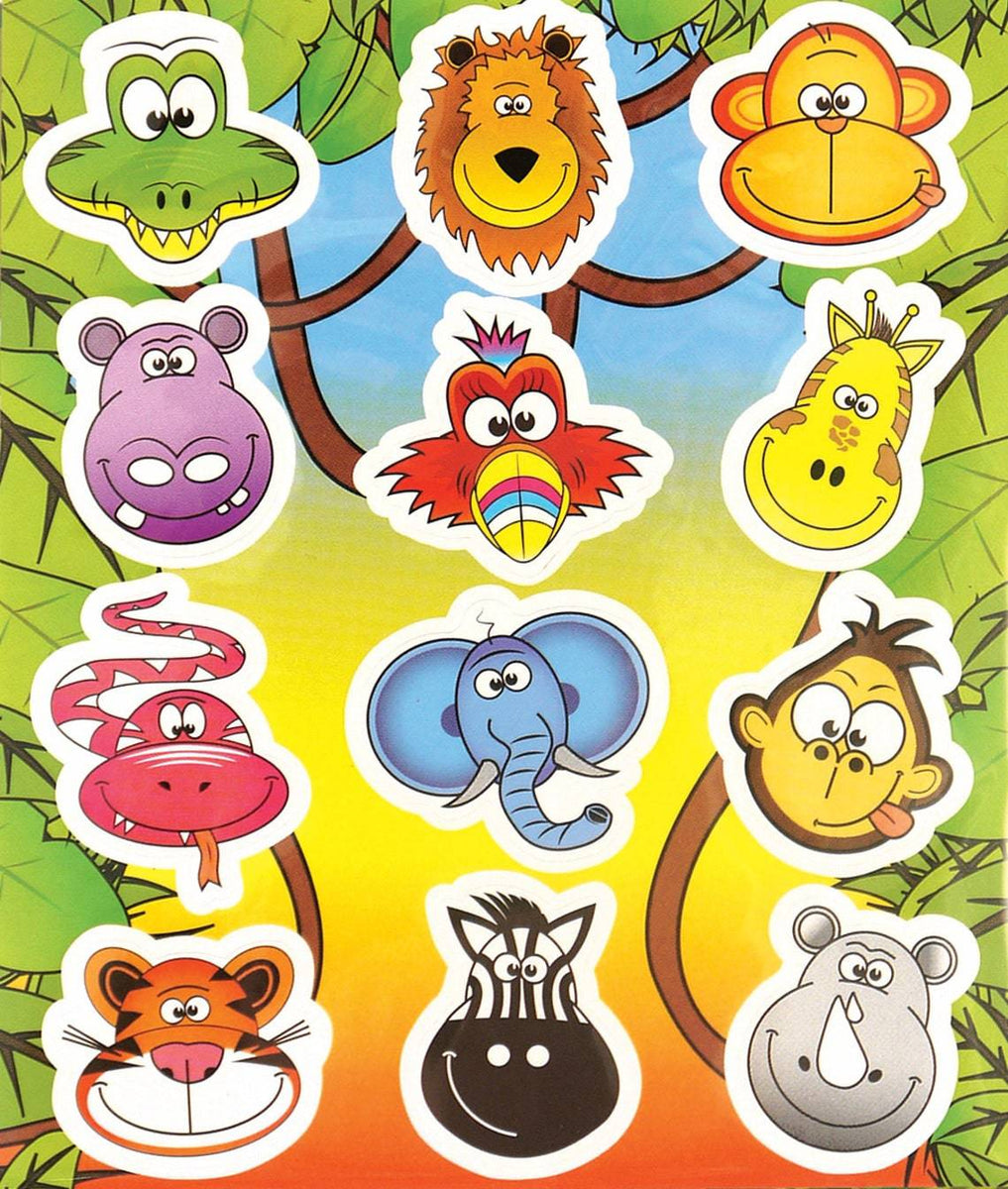 12 Jungle Sticker Sheets | Anilas UK