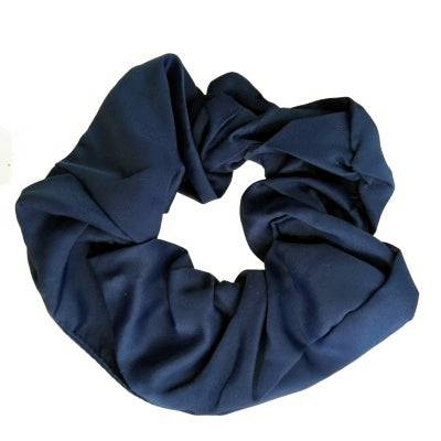 Navy Blue Satin Scrunchie – Anilas UK
