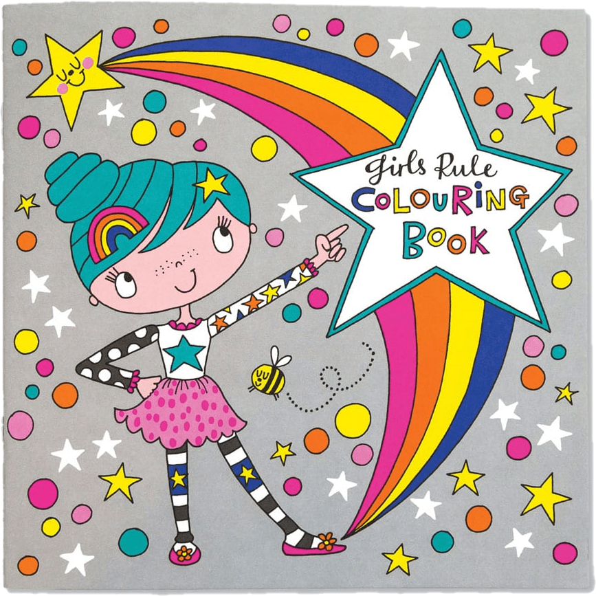 Girls Rule Colouring Book by Rachel Ellen Designs | Anilas UK