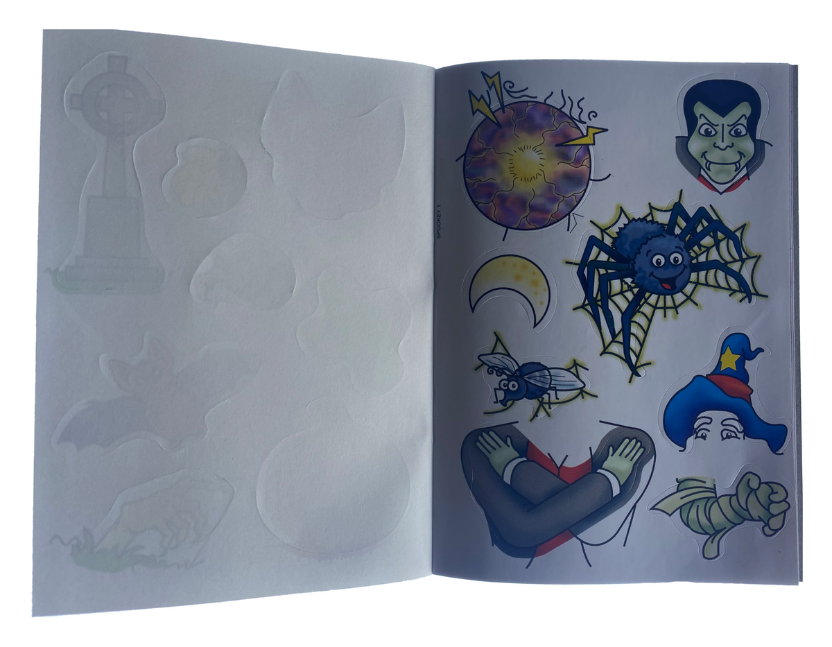 Mini Spooky Halloween Sticker Activity Books (Pack of 12) | Anilas UK