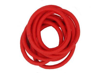 10 Red Endless Hair Elastics - Non snagging | Anilas UK